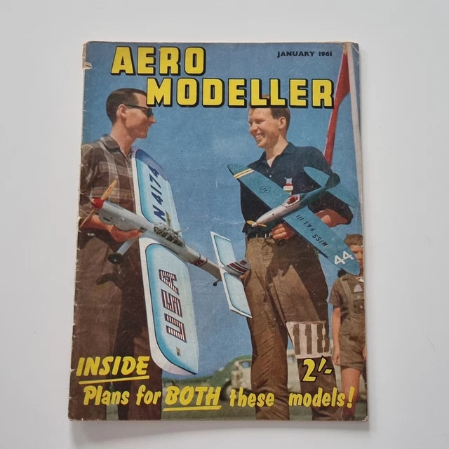 AERO MODELLER MAGAZINE Jan 1961 Inside Plans For Both These Models! EUR ...