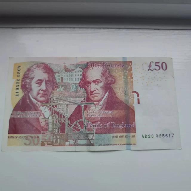 COLLECTABLE OLD PAPER £50 Note BANK OF ENGLAND SERRIES AD23 325617 £83. ...