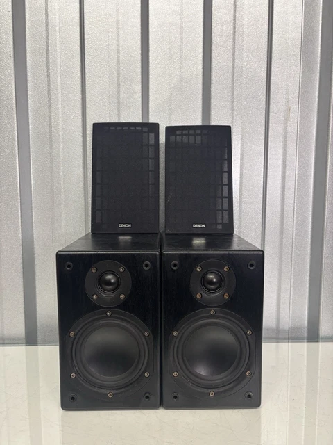 DENON SC-M37 Hi-Fi Stereo Bookshelf Loud Speakers 60-120w 6ohm Tested ...