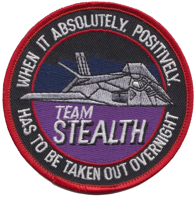 USAF LOCKHEED F-117 Nighthawk 'Team Stealth' Embroidered Patch EUR 17,19 - PicClick FR