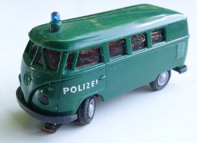 FALLER CAR SYSTEM, VW Bus Bulli T1 Polizei, neue Lithium Akku, alt, rar ...