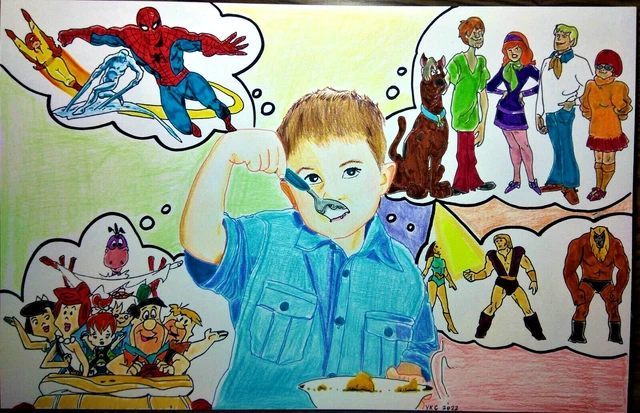 ORIGINAL CARTOON TV POP Multiverse ART 11X17 ANIMATION BOARD Drawing ...