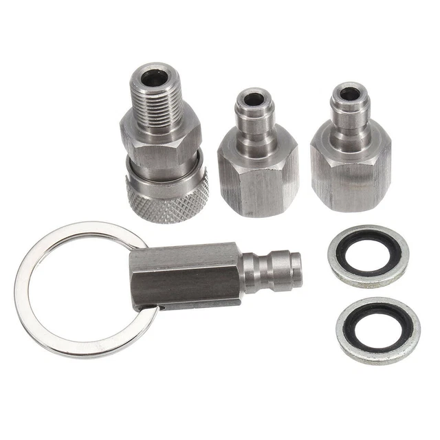 6X FOR PCP Air Gun Rifle 1/8 BSPP Quick Connect Fitting Plugs Filling ...