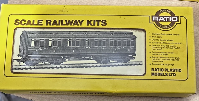 LMS (EX-MR) EXPRESS Clerestory Composite Coach "OO" Gauge Ratio 722 £12 ...