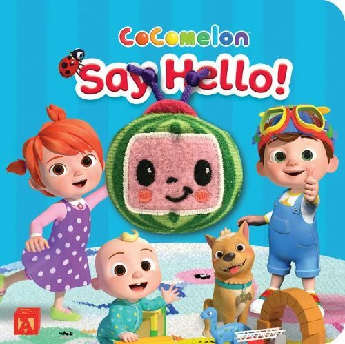 COCOMELON SAY HELLO! Finger Puppet Board Book Ages 0-4 by Scarlett Wing ...