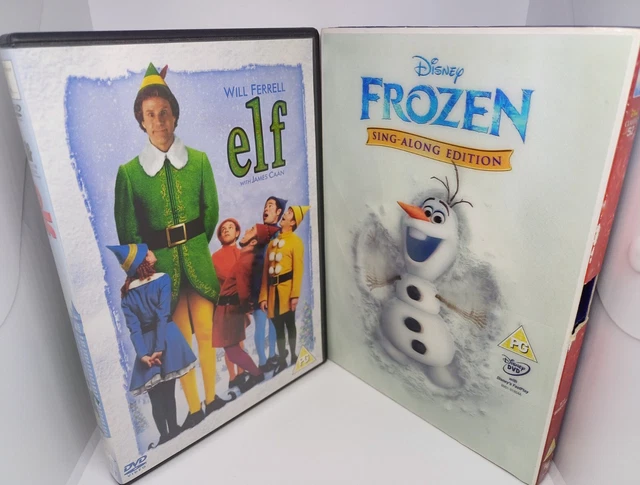 ELF DVD FILM and Disney Frozen DVD Film Animation 2 MOVIE SET £5.99 ...