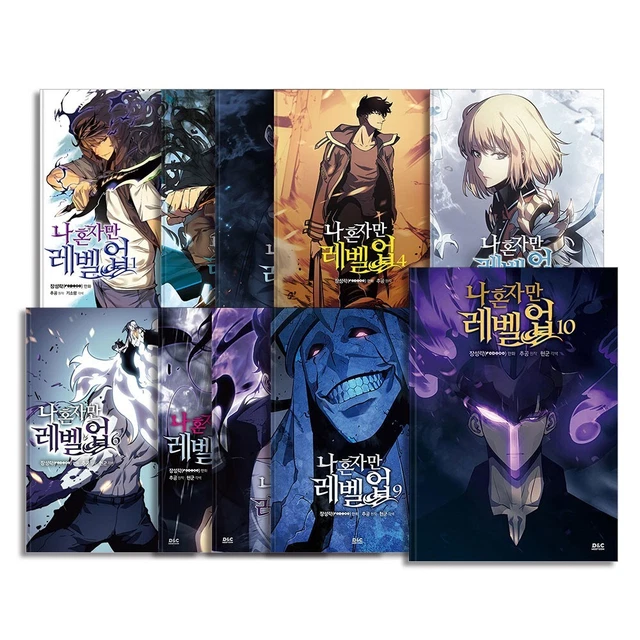 SOLO LEVELING VOL 1~10 Comic Books Set Korean Manga Only I Level Up ...