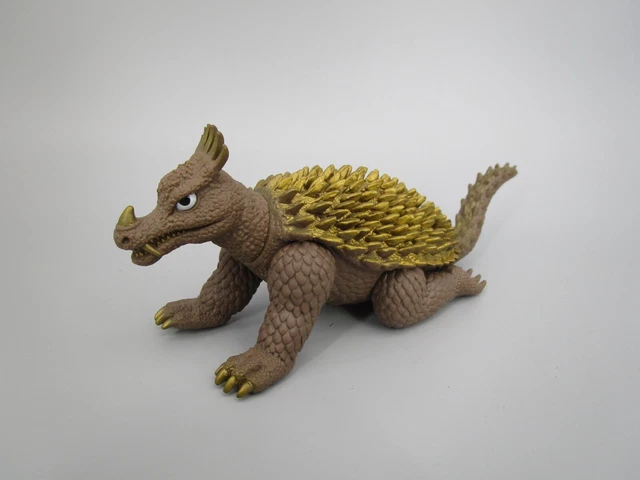 1998 BANDAI GODZILLA ISLAND 9” ANGUIRUS Kaiju Movie Monster Toho Gold ...