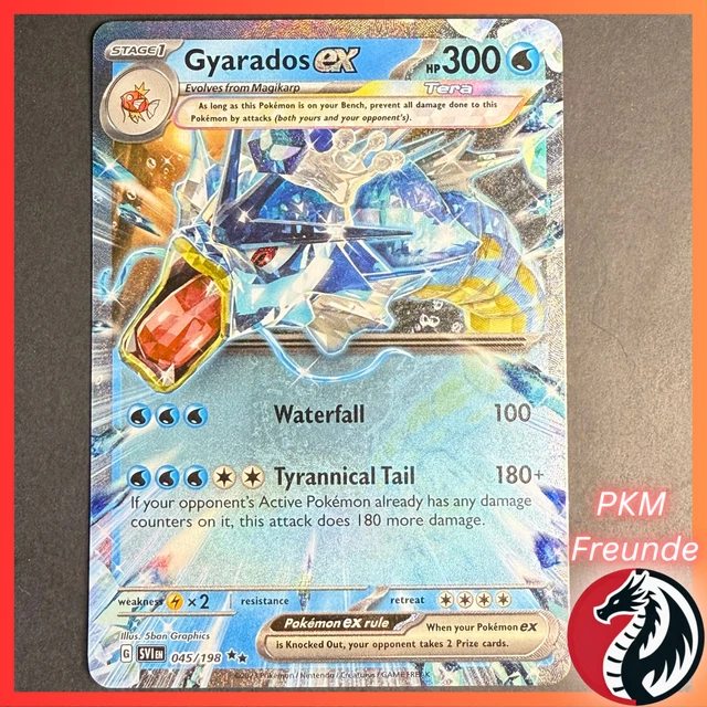 GYARADOS EX 045/198 SVI 🟢NM 🇬🇧Englisch Pokemon Scarlet and Violet ...