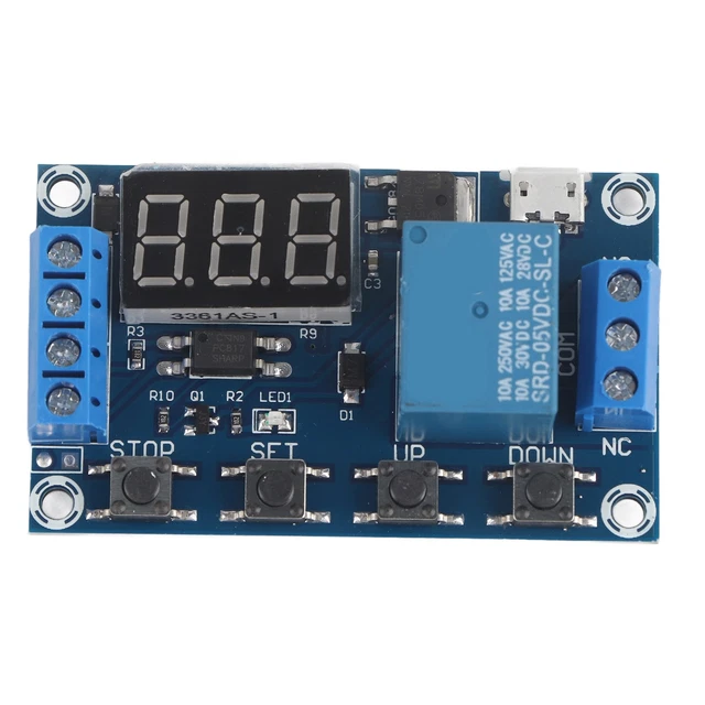 DC 6V~30V TRIGGER Delay On/Off Cycle Timer Relay Switch Module Micro USB 5V♡ £5.83 - PicClick UK