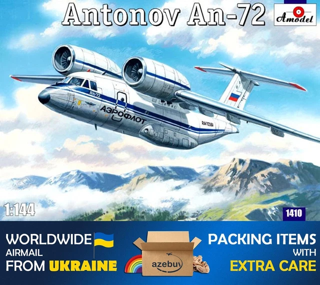 ANTONOV AN-3 SOVIET/UKRAINIAN Aircraft 1/144 Scale Plastic Model Kit ...