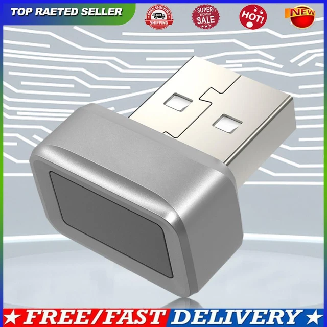 USB FINGERPRINT KEY Reader FIDO U2F Windows Hello 360° Touch for PC Or ...