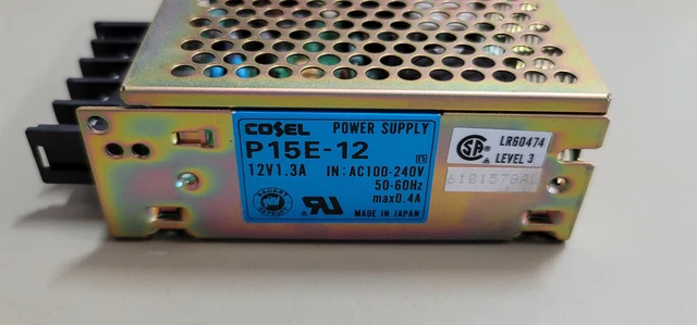COSEL P15E-12 MODULO alimentatore 12VDC 1,3A EUR 22,44 - PicClick IT