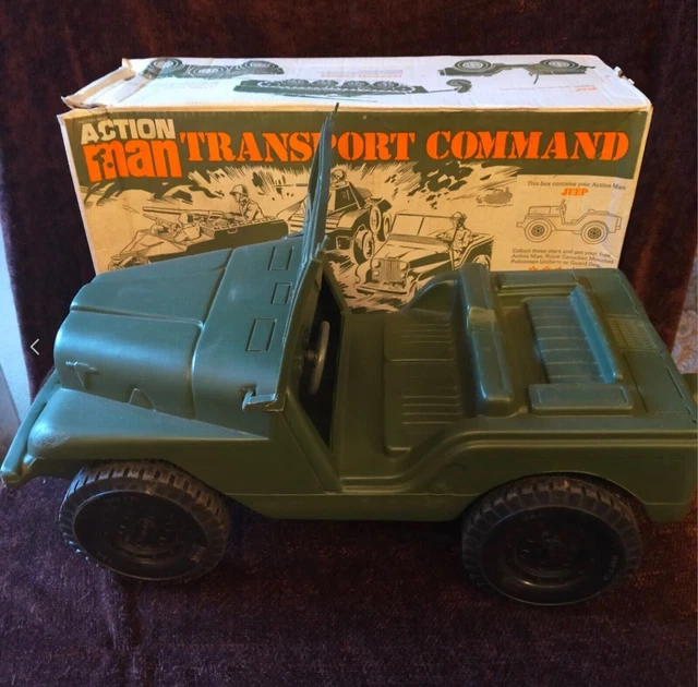VINTAGE ACTION MAN Transport Command Jeep £135.00 - PicClick UK
