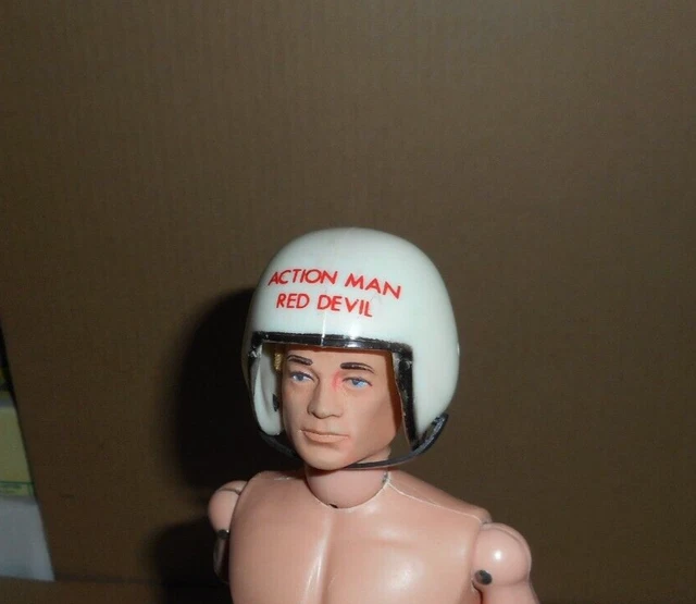 VINTAGE PALITOY ACTION MAN vam - Red Devil HELMET - 60/70s EUR 18,84 ...
