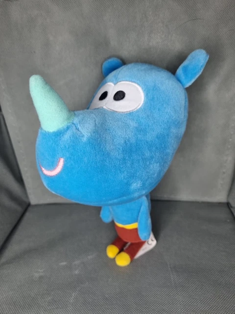 RARE CBEEBIES HEY Duggee - Tag Blue Rhino - Talking Soft Plush Toy ...