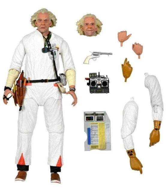FIGURINE NECA BACK to the Future Doc Brown 1985 – 18 cm de science ...
