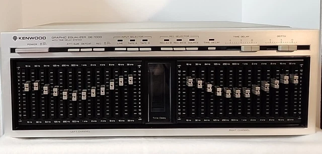 VINTAGE KENWOOD GE-1000 Graphic Equalizer With Time Delay Works ...