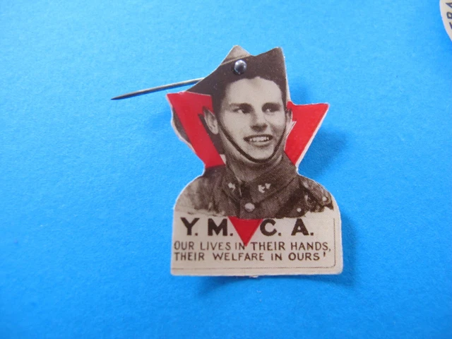 WW2 AUSTRALIAN SOLDIER YMCA Red triangle Badge EUR 7,31 - PicClick FR