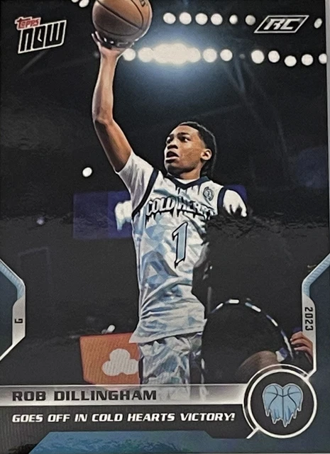 2023 TOPPS NOW Rob Dillingham OTE League Card #47 - Goes Off in Cold ...