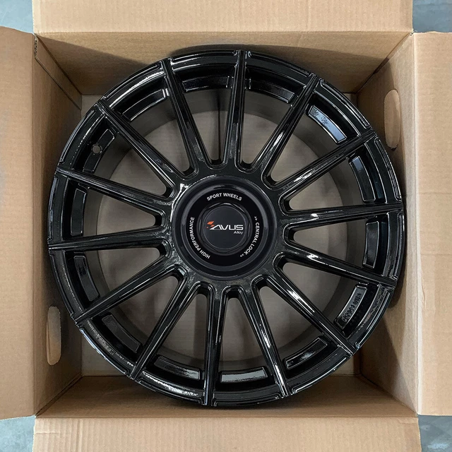 KIT 4 CERCHI in lega NAD AVUS AC-M09 8x18 5x112 ET 30 BLACK per AUDI ...