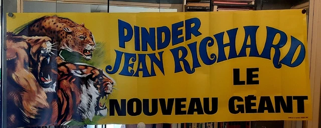 AFFICHE ORIGINALE CIRQUE Pinder - Jean Richard 156 x 57 cm EUR 55,00 ...