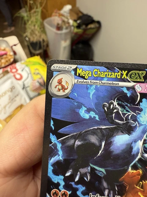 POKEMON SIR MEGA Charizard X EX 125/094 Phantasmal Flames Ultra Rare ...