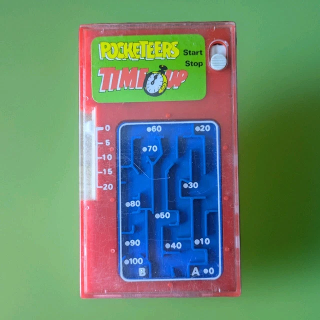 VINTAGE TOMY POCKETEERS - Time Up - Palitoy Pocket Mate Handheld Game £ ...