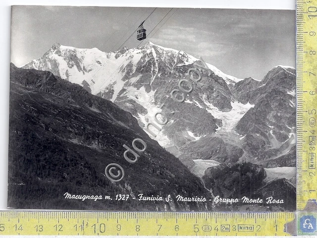 CARTOLINA MACUGNAGA - Funivia S. Maurizio - 1960 (Verbania) EUR 5,50 ...