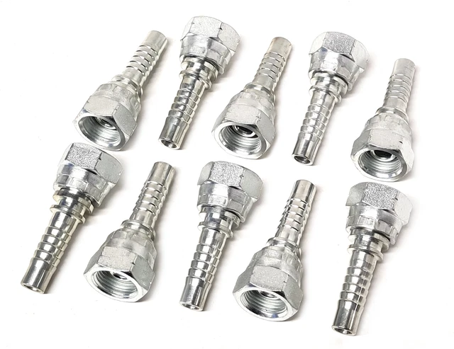 HYDRAULIC HOSE INSERT Tail Fitting 1/4" - 1" BSP Straight Female Swivel ...