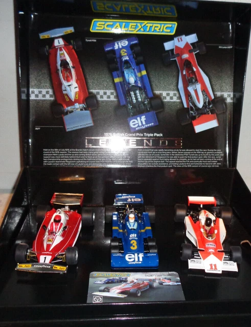SCALEXTRIC C4189A 1976 British Grand Prix Triple Pack limited Edition ...