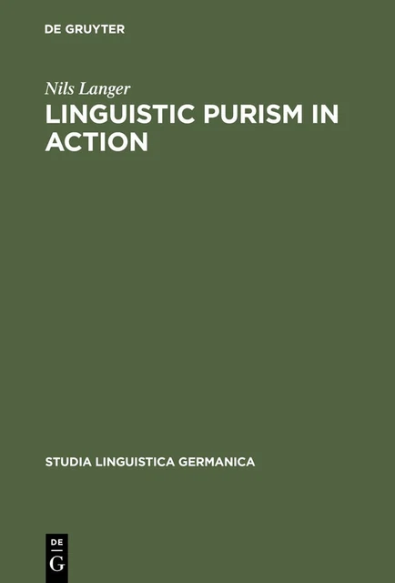 `LANGER, NILS` LINGUISTIC Purism In Action: How Auxiliary Tun Was Sti ...