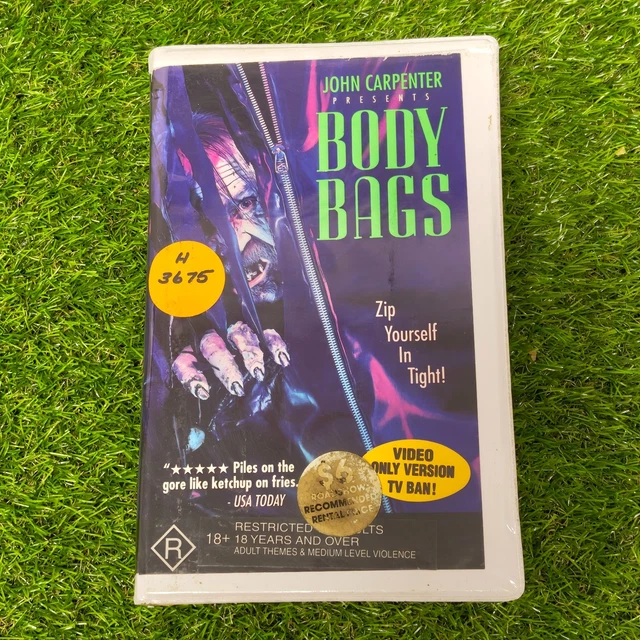 BODY BAGS - VHS Clamshell Tape $89.00 - PicClick AU