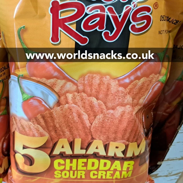 UNCLE RAY'S 5 Alarm Cheddar 85g X3 Bags American Import Crisps Chips ...