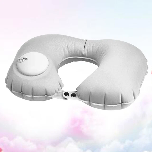 2 PCS INFLATABLE Pillow Travel Plane Small for Airplane Sleeping $24.73 ...