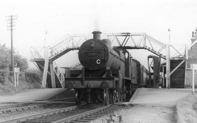 BRITISH RAILWAY B.R Photograph Print - Steam Loco 53803 At Shepton ...