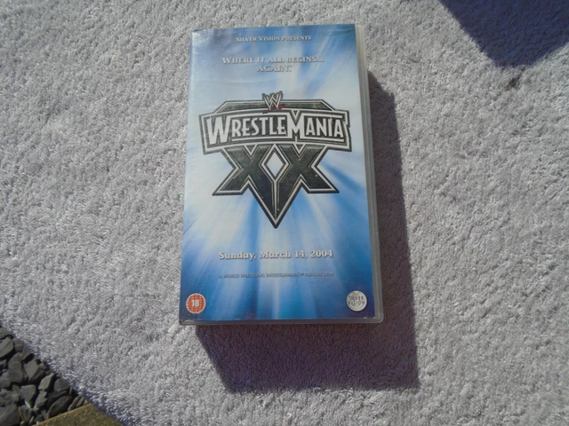 WWF/WWE - WRESTLEMANIA 20 (XX) VHS - VERY RARE £15.27 - PicClick UK