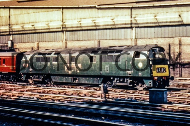 UK DIESEL TRAIN Railway Photograph Of Class 52 Western D1002 Loco. Rm52 ...