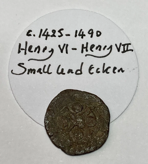 MEDIEVAL 15TH CENTURY LEAD TOKEN IN THE PERIOD OF HENRY VI - HENRY VII ...