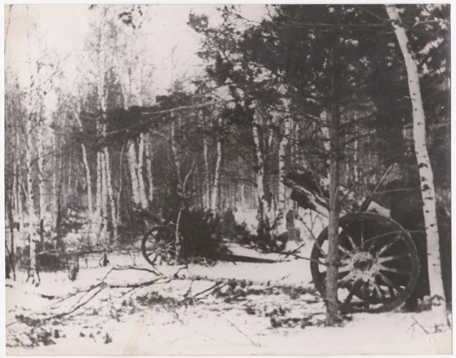 WW2 ORIGINAL PRESS Photo Russian Field Guns On The Moscow Front #ussr6 ...