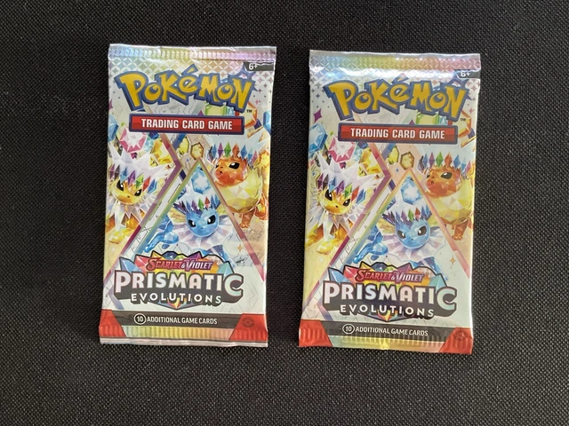 POKÉMON TCG PRISMATIC Evolutions x2 SEALED Booster Packs Mint $45.00 ...