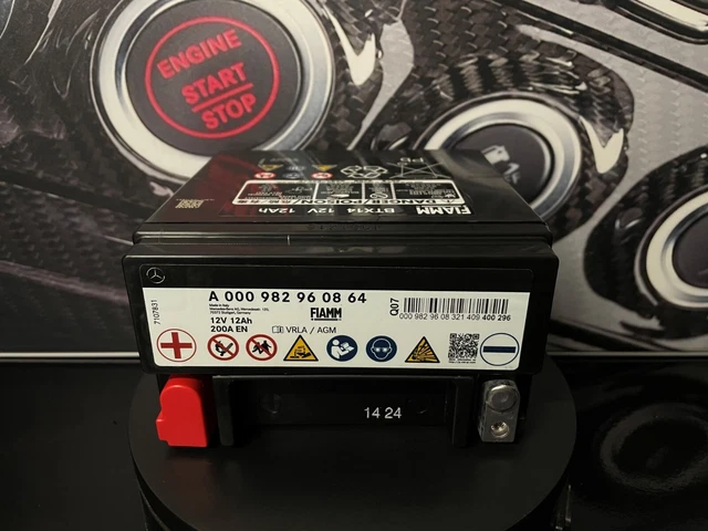 NEW GENUINE MERCEDES-BENZ W204 C-Class Auxiliary Battery 12v/12AH ...