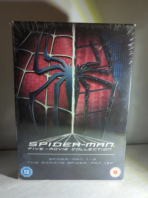 SPIDERMAN FIVE-MOVIE COLLECTION DVD Box Set- The Amazing Spiderman -New ...