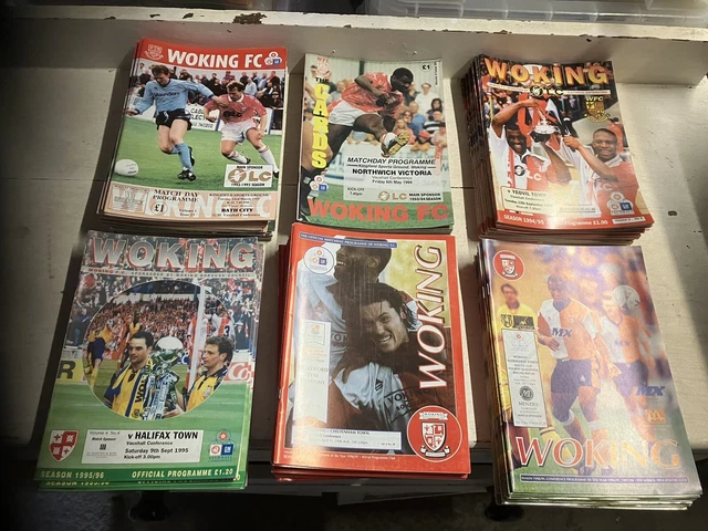 COLLECTION OF 100+ Woking Home Programmes 1990’s £4.99 - PicClick UK