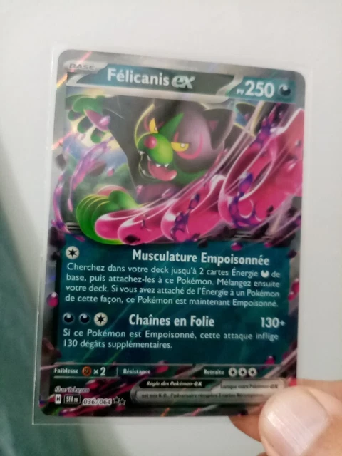 CARTE POKÉMON FÉLICANIS EX 036/064 SFA SV6.5 Fable Nébuleuse EUR 3,00 - PicClick FR