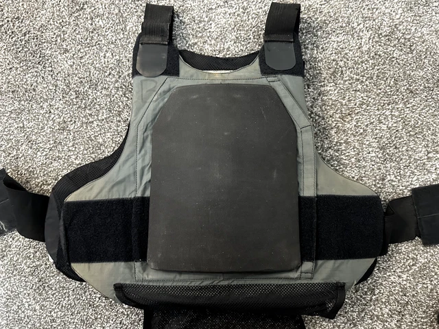 UKSF BALLISTIC plates SAPI 10x12 level 4 with body armour and soft ...