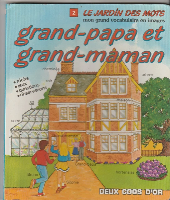 LE JARDIN DES mots Grand-papa et grand-maman vocabulaire en images EUR ...
