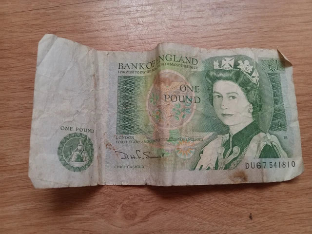 VERY OLD ONE pound note Sir Isaac newton Bank of England £500.00 ...