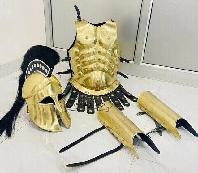 MEDIEVAL MUSCLES JACKET Troy Armor Suit Knight Spartan Half Body Armor ...