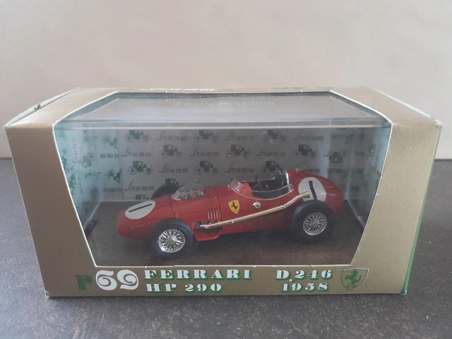 MODELLAUTO, BRUMM SERIE oro, r 69, FERRARI, D.246, HP 290, 1958, 1:43 ...
